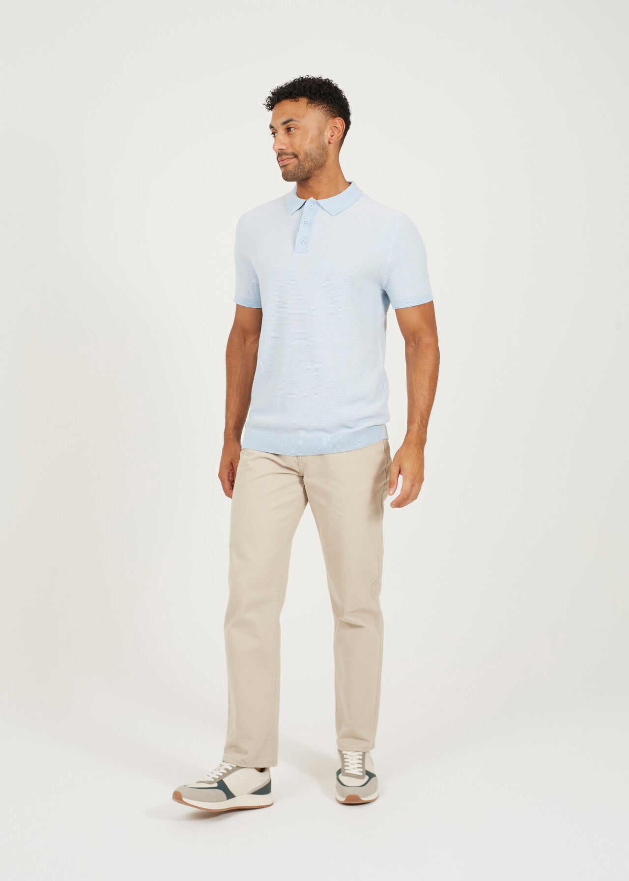 MENS WHOLESALE BUTTON UP KNITTED JACQUARD POLO SHIRT – Whispering Smith